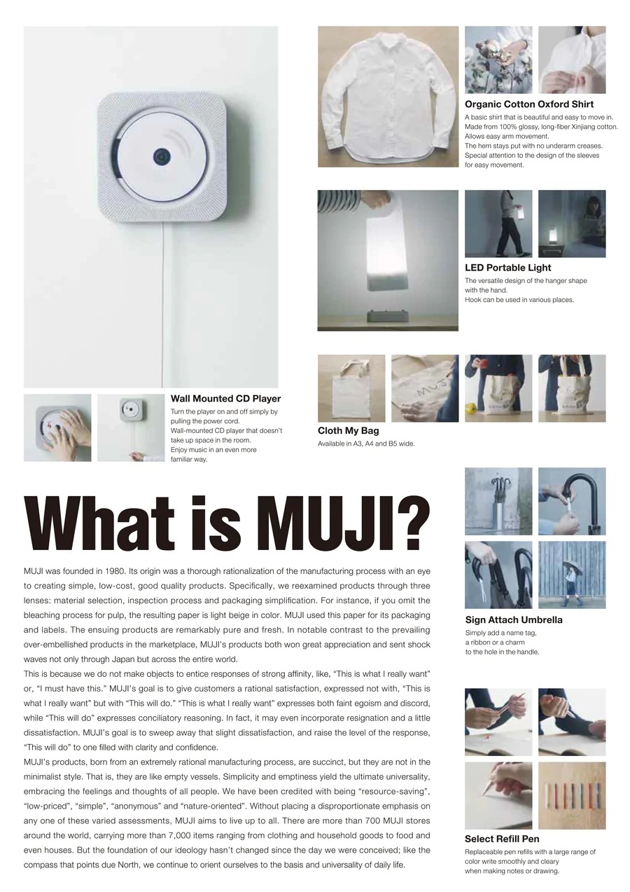 What is MUJI? – MUJI Australia